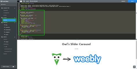 How To Install Owls Carousel Slider Into Weebly Editor Tricks