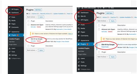 Dashboard Menu Item Conflict With WP Engine Hosted Sites Issue Google Site Kit Wp GitHub