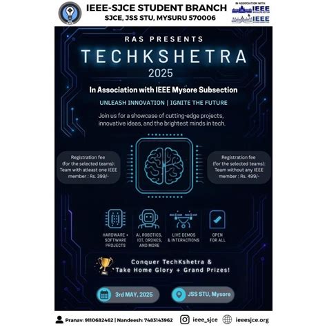 Ieee Ieeesjce Techkshetra2025 Ras Engineeringinnovation Ieee Sjce