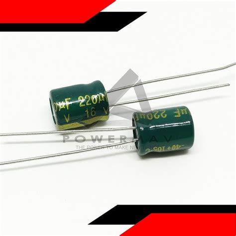 2pcs 220uf 16v Capacitor Powermav Electronics Store