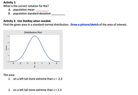 Solved Activity 1 What Is The Correct Notation For The A