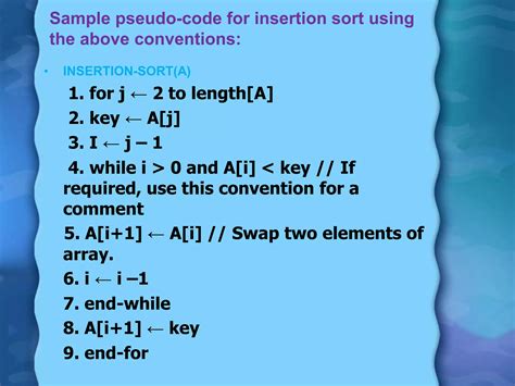 Algorithm And Pseudocode Conventions Pptx
