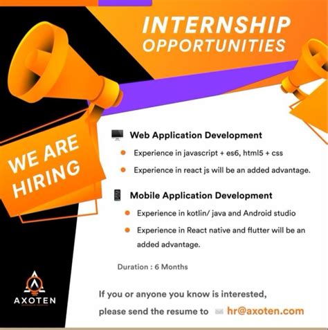 Internship Web Mobile Application Developer Jobseeker Lk