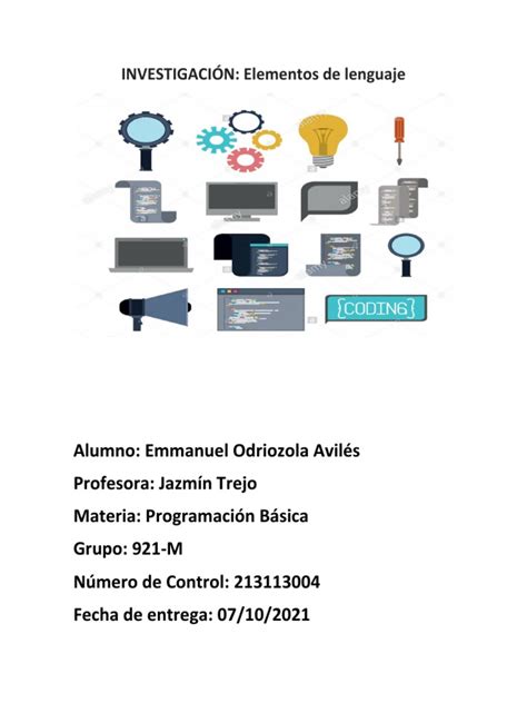 InvestigaciÓn De Lenguaje Pdf Lenguaje De Programación Variable