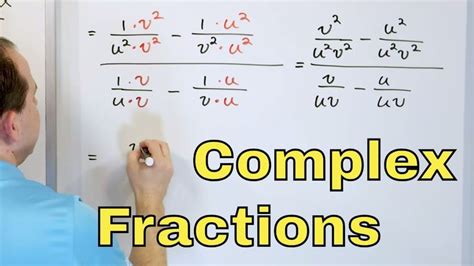 01 Simplifying Complex Fractions In Algebra Part 1 Youtube