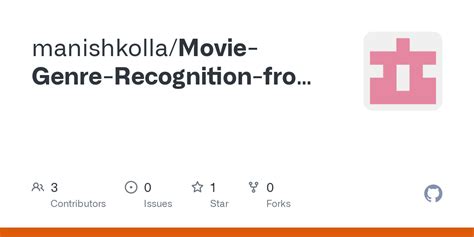 Github Manishkollamovie Genre Recognition From Posters