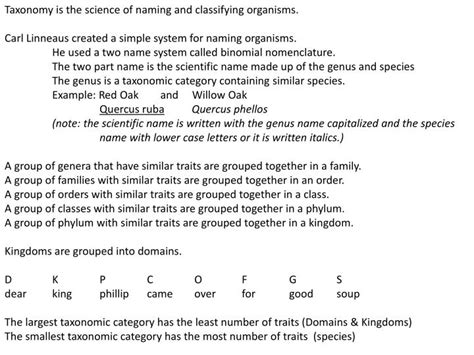 PPT Taxonomy Is The Science Of Naming And Classifying Organisms PowerPoint Presentation ID