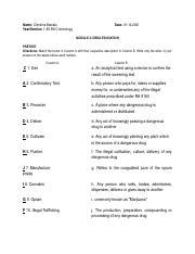 Understanding Drug Education Pretest And Assessment Study Course Hero