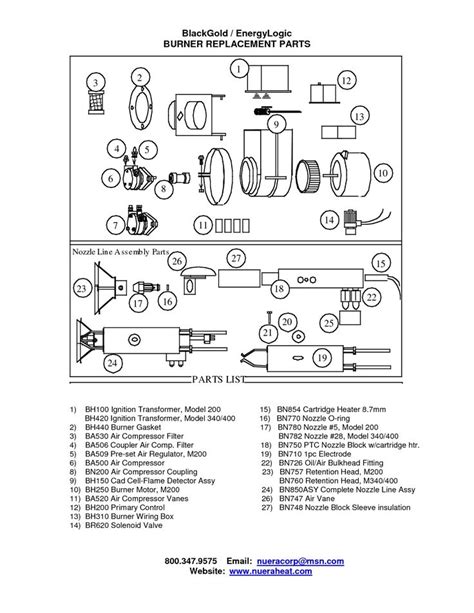 Beckett Burner Parts Diagram Oil Burners Oil Furnace Oils