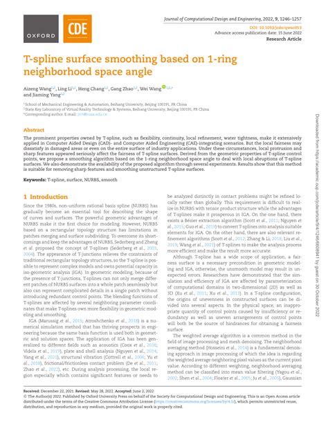 pdf t spline surface smoothing based on 1 ring neighborhood space angle