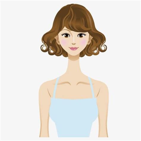 卷发美女简笔画 简笔画图片大全 普车都