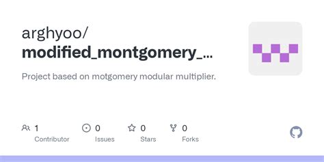 Modifiedmontgomerymultipliermontmult256trialfinalv At Main · Arghyoomodifiedmontgomery