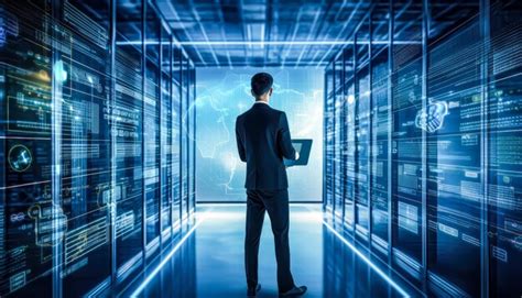 Premium Ai Image Innovative It Expert In Server Center Office