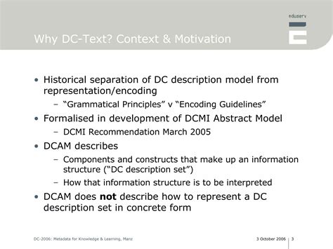 Dc Text A Simple Text Based Format For Dc Metadata Ppt