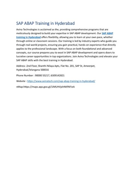 Ppt Sap Abap Training In Hyderabad Powerpoint Presentation Free