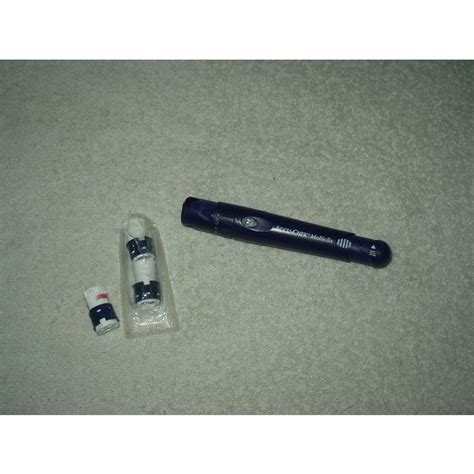 Accu Chek Multiclix Lancing Device Broken Cap And Adjuster Lite Use With 3 Drums On Ebid Canada