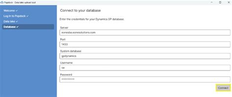 Popdock Data Lake Upload Tool Installation And Usage Guide For Dynamics Gp Eone Solutions