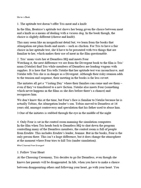Divergent Pdf Divergent Novel
