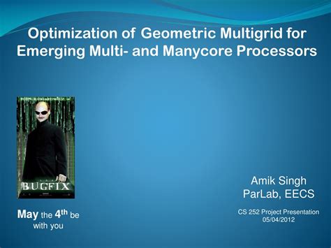 Ppt Optimization Of Geometric Multigrid For Emerging Multi And Manycore Processors Powerpoint