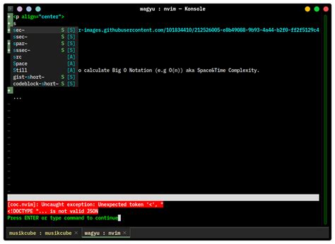 Uncaught Exception Unexpected Token