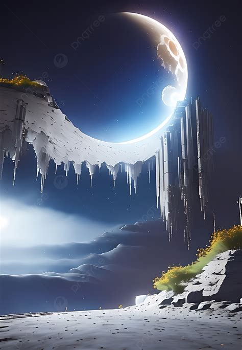 Moon Sky Background Wallpaper Image For Free Download Pngtree