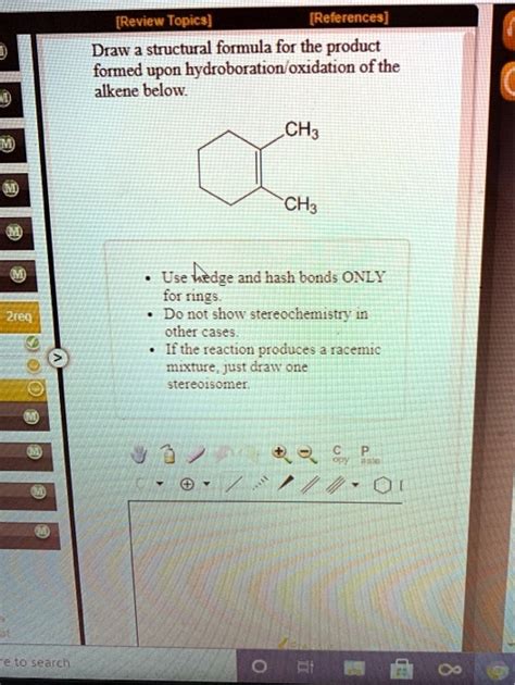 Solved Review Topica References Draw Structural Formula For The