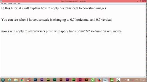 css transform scale in bootstrap adobe dreamweaver cc 2015 youtube