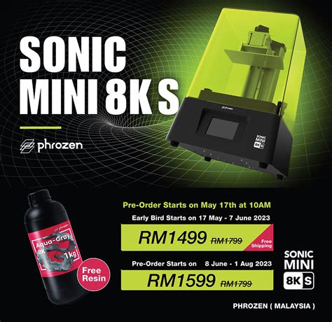Phrozen Sonic Mini 8ks Lcd 3d Printer Positiveyield3dprint