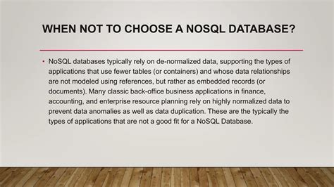 Introduction To Nosql Database Technology Pptx Databases Computer