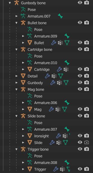 help exporting blender gun model and animation into ue5 r unrealengine