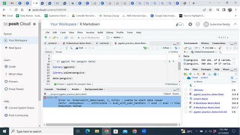 Getting An Error While Running Into Knit Publishing Your Results Posit Community