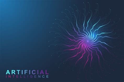 인공 지능입니다 인공 지능과 기계 학습 개념 벡터 기호 Ai입니다 신경 네트워크와 다른 현대 기술 개념 기술 공상 과학 개념 로고에 대한 스톡 벡터 아트 및 기타 이미지