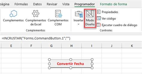 Excel VBA Agregar Botón Automate Excel