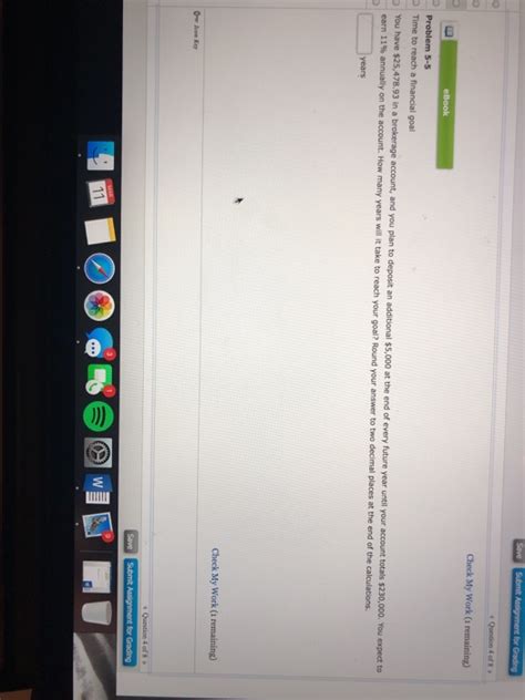 solved 4 of 8 a check my work 1 remaining problem 5 5 o