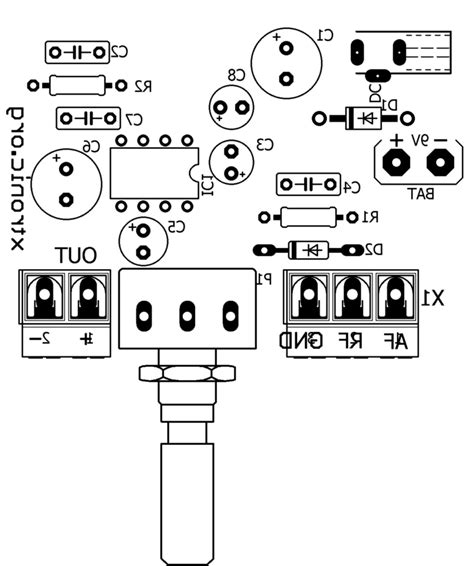 Circuit LM386 Audio And RF Probe Amplifier Signal Tracer Xtronic