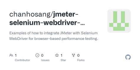 GitHub Chanhosang Jmeter Selenium Webdriver Examples Examples Of How To Integrate JMeter With