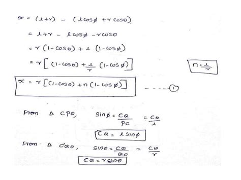 Velocity And Acceleration Of Piston And Connecting Rod Derivation Pptx