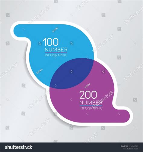 Two Elements Scheme Diagram Infographic Template Stock Vector Royalty Two Elements Scheme Diagram Infographic Template Stock Vector Royalty