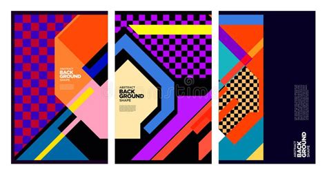 Vector Colorful Geometric Abstract Background For Summer Banner Stock