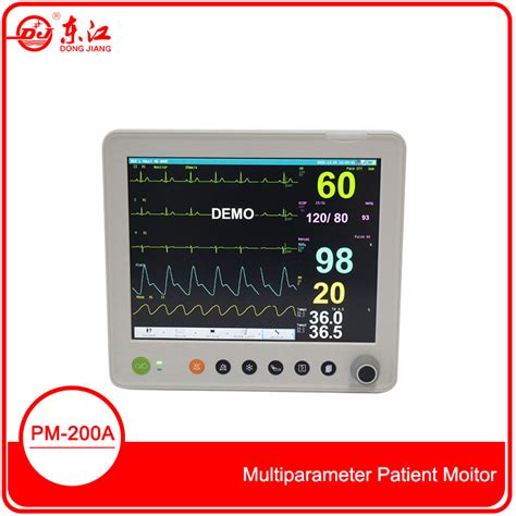 Multi Parameter Patient Monitor For Monitoring Ecg Nibp Spo2 Temp Resp Hr Pr China