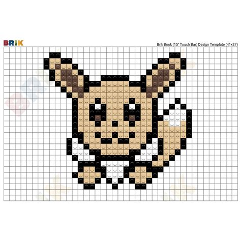 Minecraft Pokemon Pixel Art Eevee