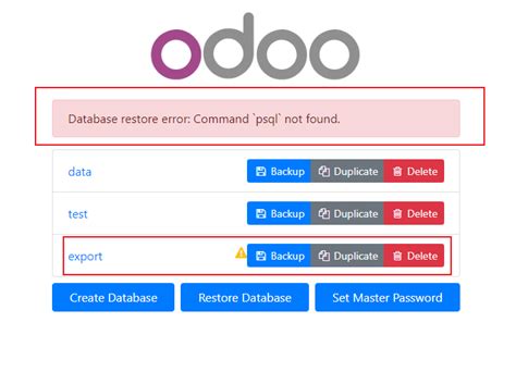 Odoo数据库备份及导入 Hengrongz 博客园