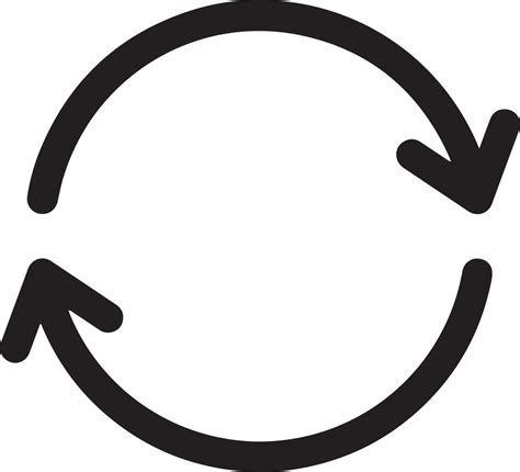 Restart Arrow Refresh Reload Icon Vector Vector Art At Vecteezy