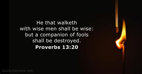 July 29 2023 Bible Verse Of The Day Kjv Proverbs 1320