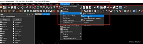 Cadence Allegro 174学习记录开始34 Pcb Editor 174软件pcb中gerber孔符图，钻孔表和钻孔文件