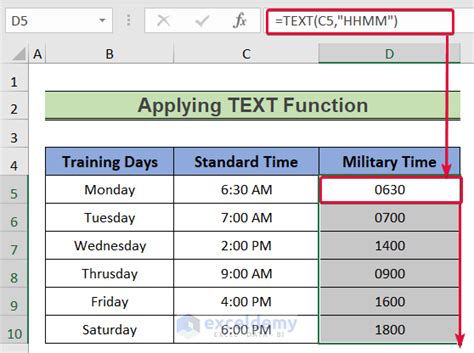 How To Convert Text To Military Time In Excel Design Talk