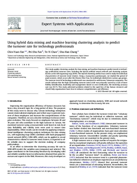 Pdf Using Hybrid Data Mining And Machine Learning Clustering Analysis