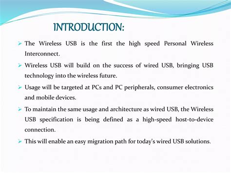 Wireless Usb Ppt PPTX