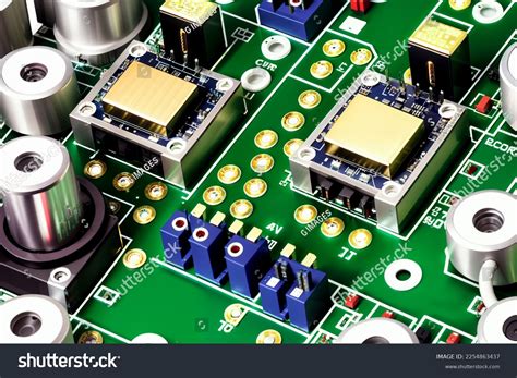 Closeup Render Electronic Circuit Chip Board Stock Illustration 2254863437 Shutterstock