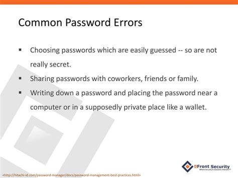 Best Practices For Password Creation Pptx